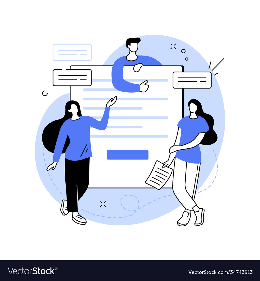 About us abstract concept Royalty Free Vector Image