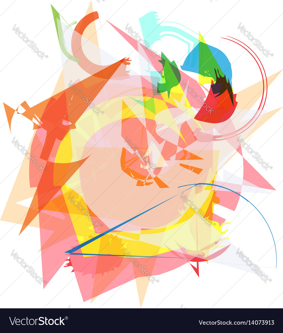 Abstract colorful composition Royalty Free Vector Image