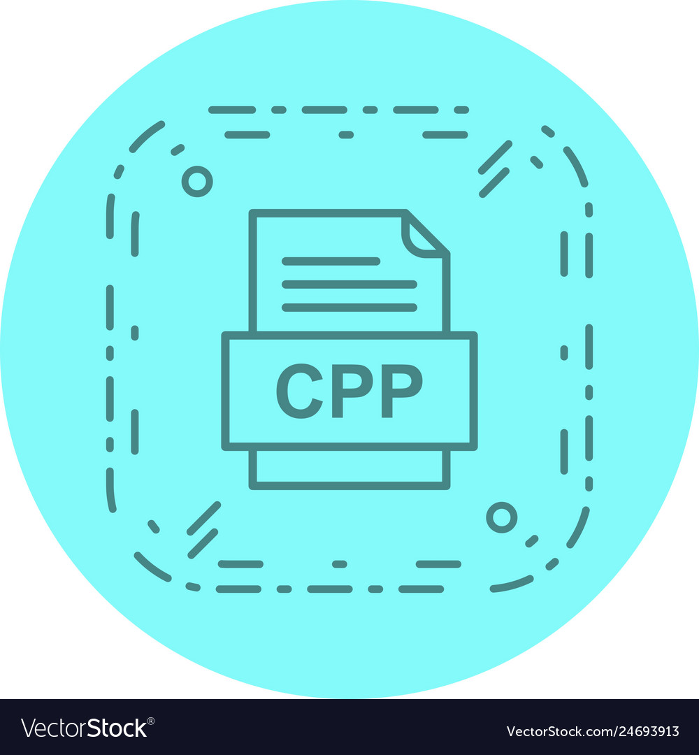 Cpp file document icon Royalty Free Vector Image