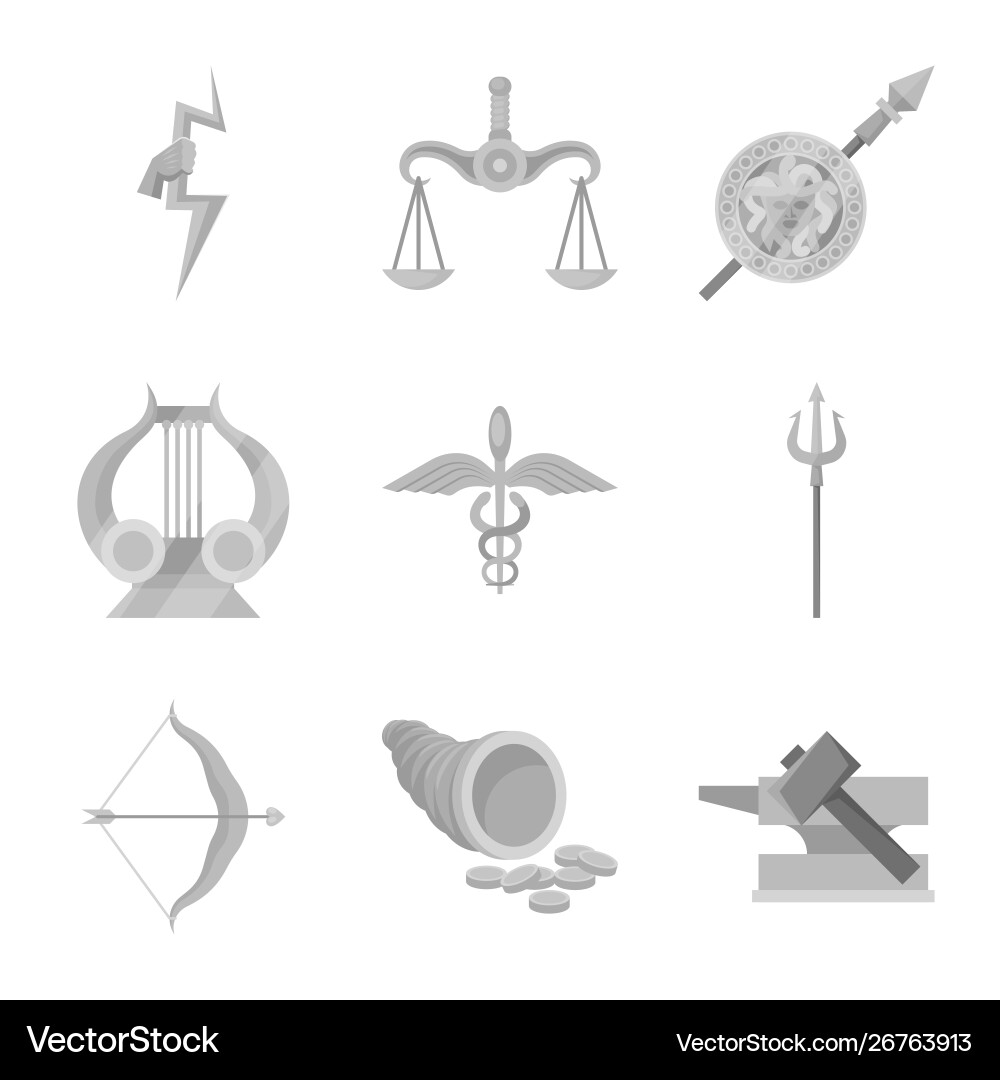 Design ancient and culture logo set Royalty Free Vector