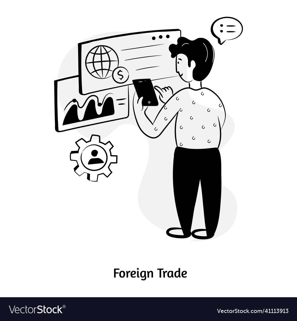 Foreign trade Royalty Free Vector Image - VectorStock