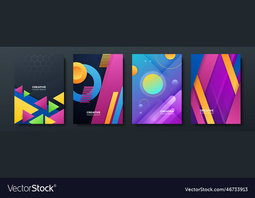 Gradient flowing geometric pattern background Vector Image Gradient flowing geometric pattern background Vector Image