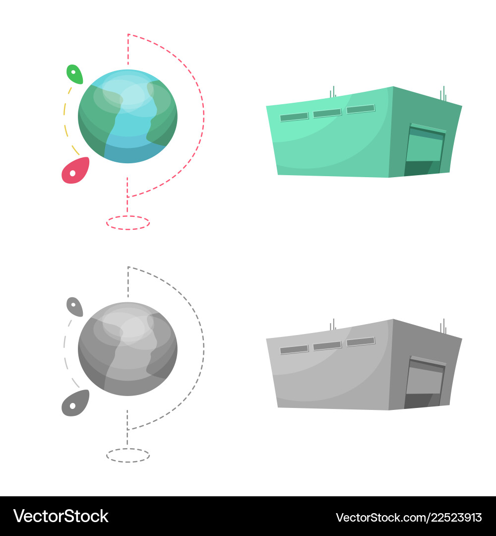 Isolated object of goods and cargo symbol Vector Image