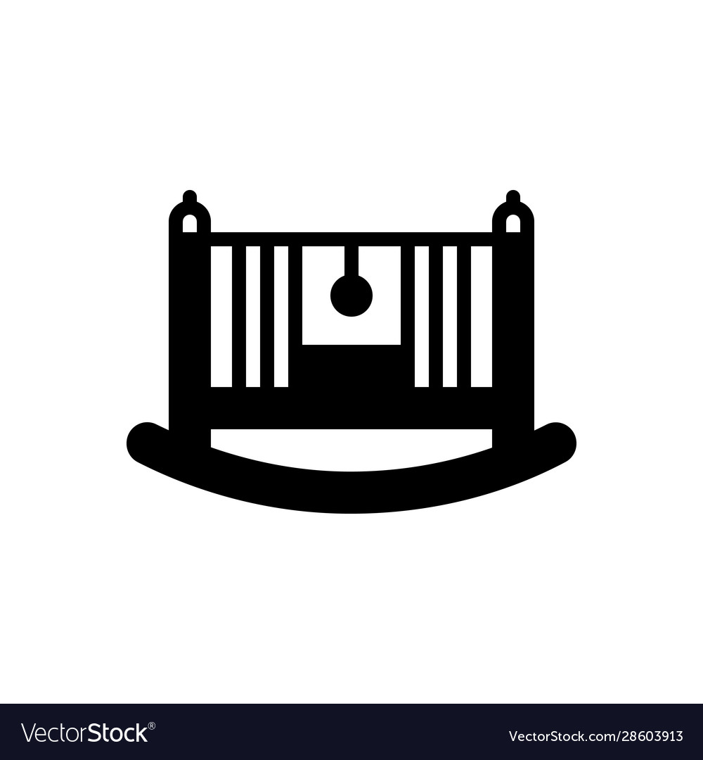 Rocking cradle Royalty Free Vector Image - VectorStock