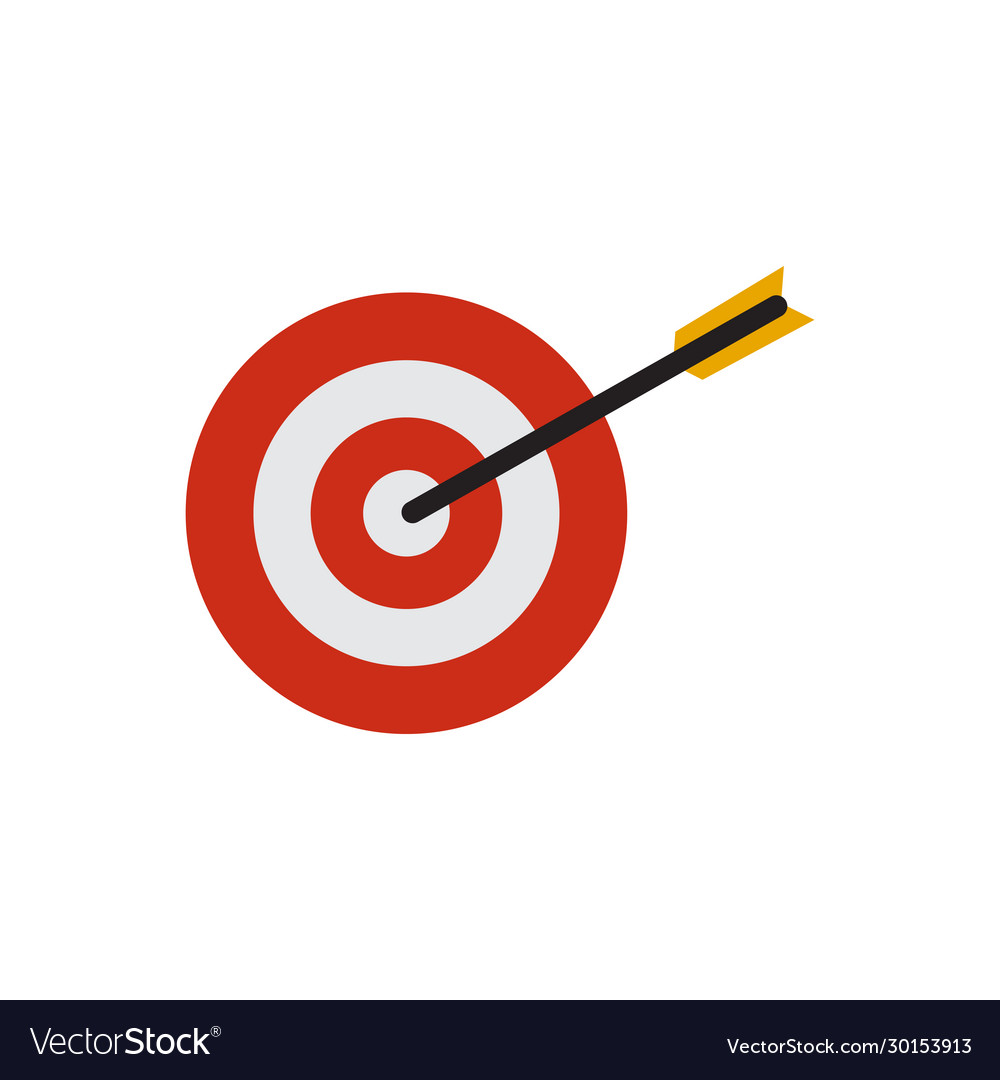 Target logo design template Royalty Free Vector Image