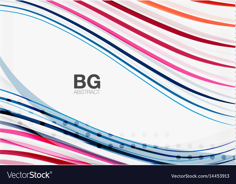 Wave lines abstract background Royalty Free Vector Image