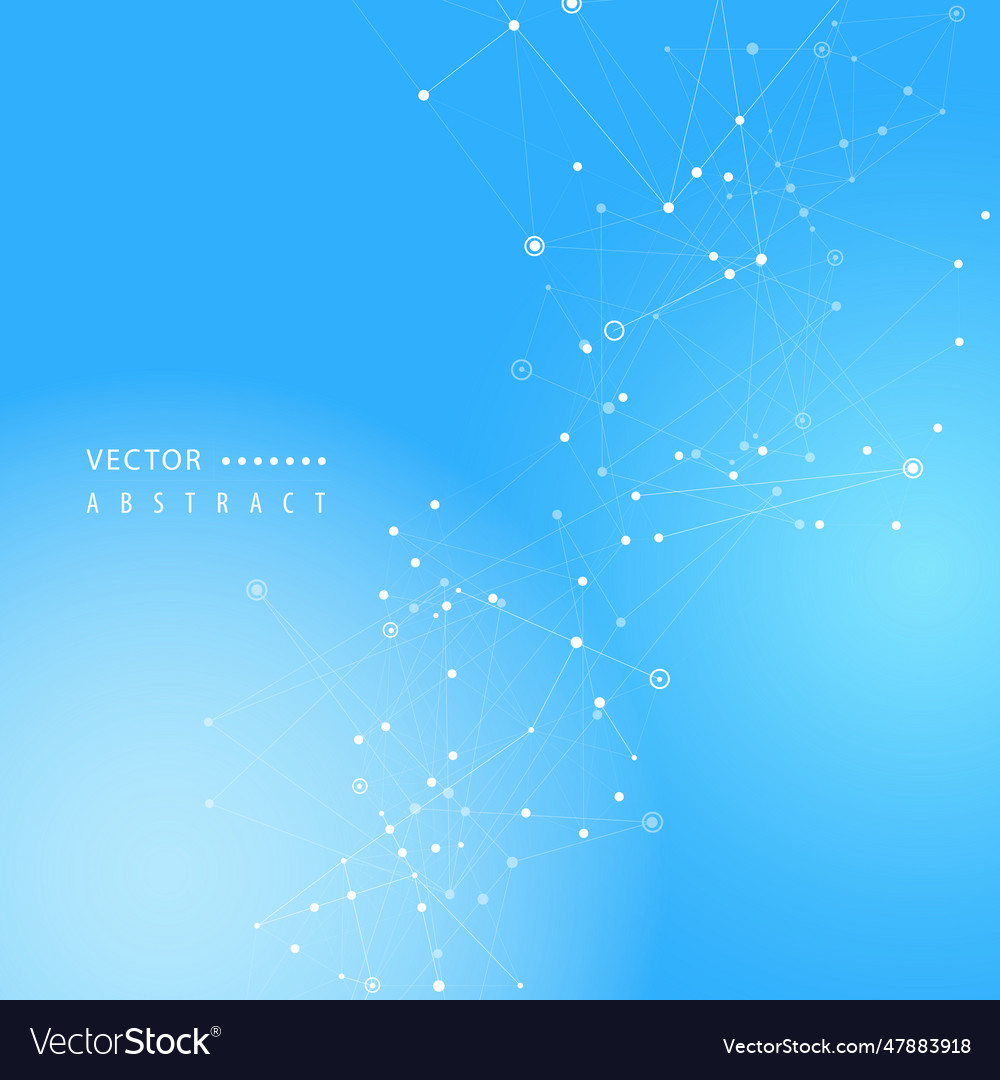 Abstract plexus technology design background Vector Image