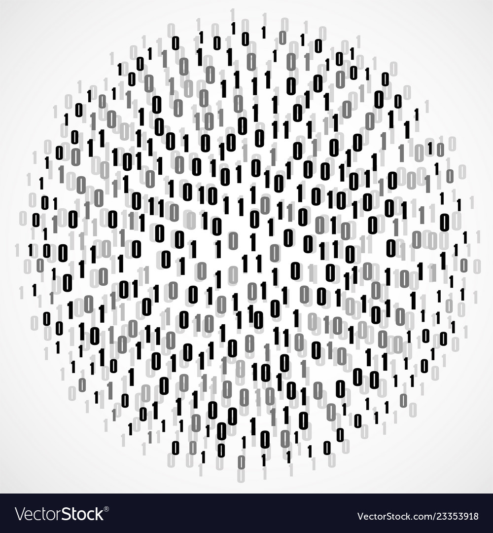 Abstract technology background with binary Vector Image