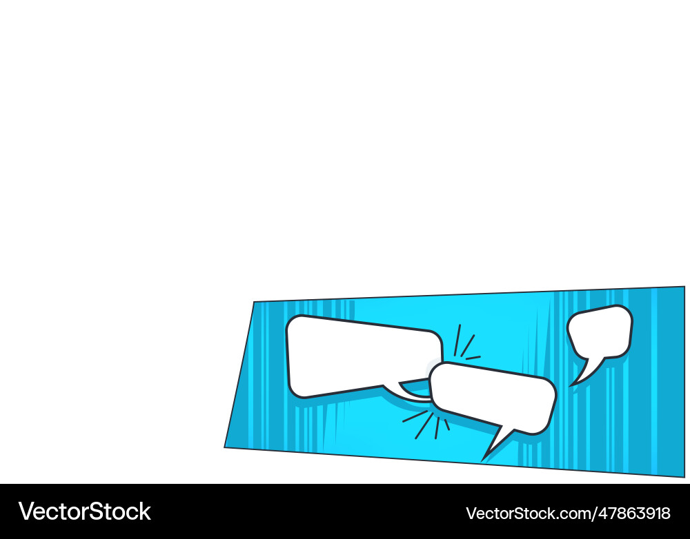 Chat bubbles in pop art style comics books sign Vector Image
