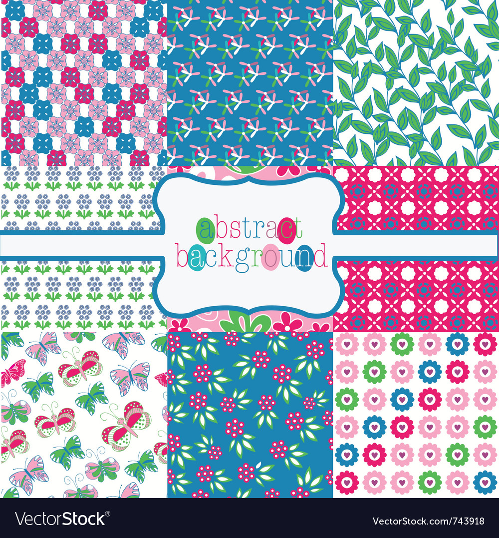 Classic patterns Royalty Free Vector Image - VectorStock