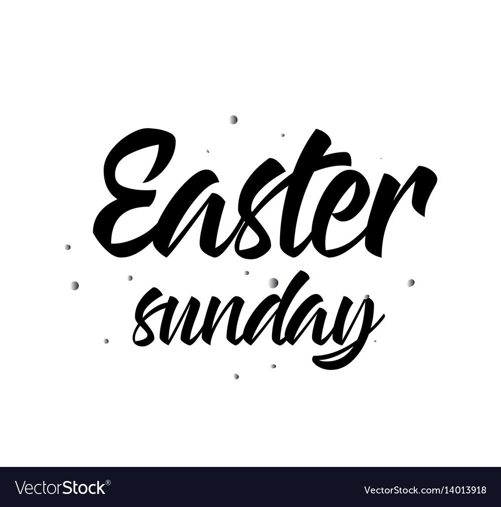 Easter typography design Royalty Free Vector Image