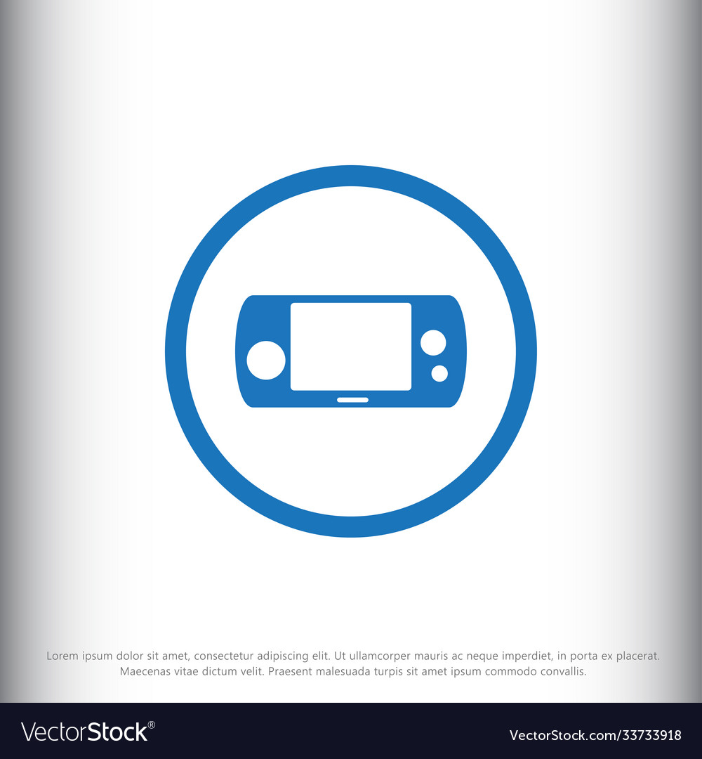Game tablet icon Royalty Free Vector Image - VectorStock