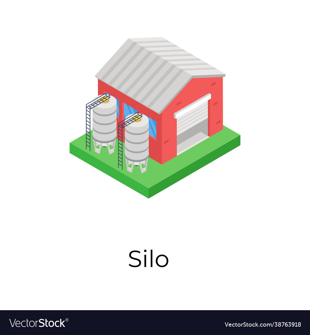 Silo Royalty Free Vector Image - VectorStock