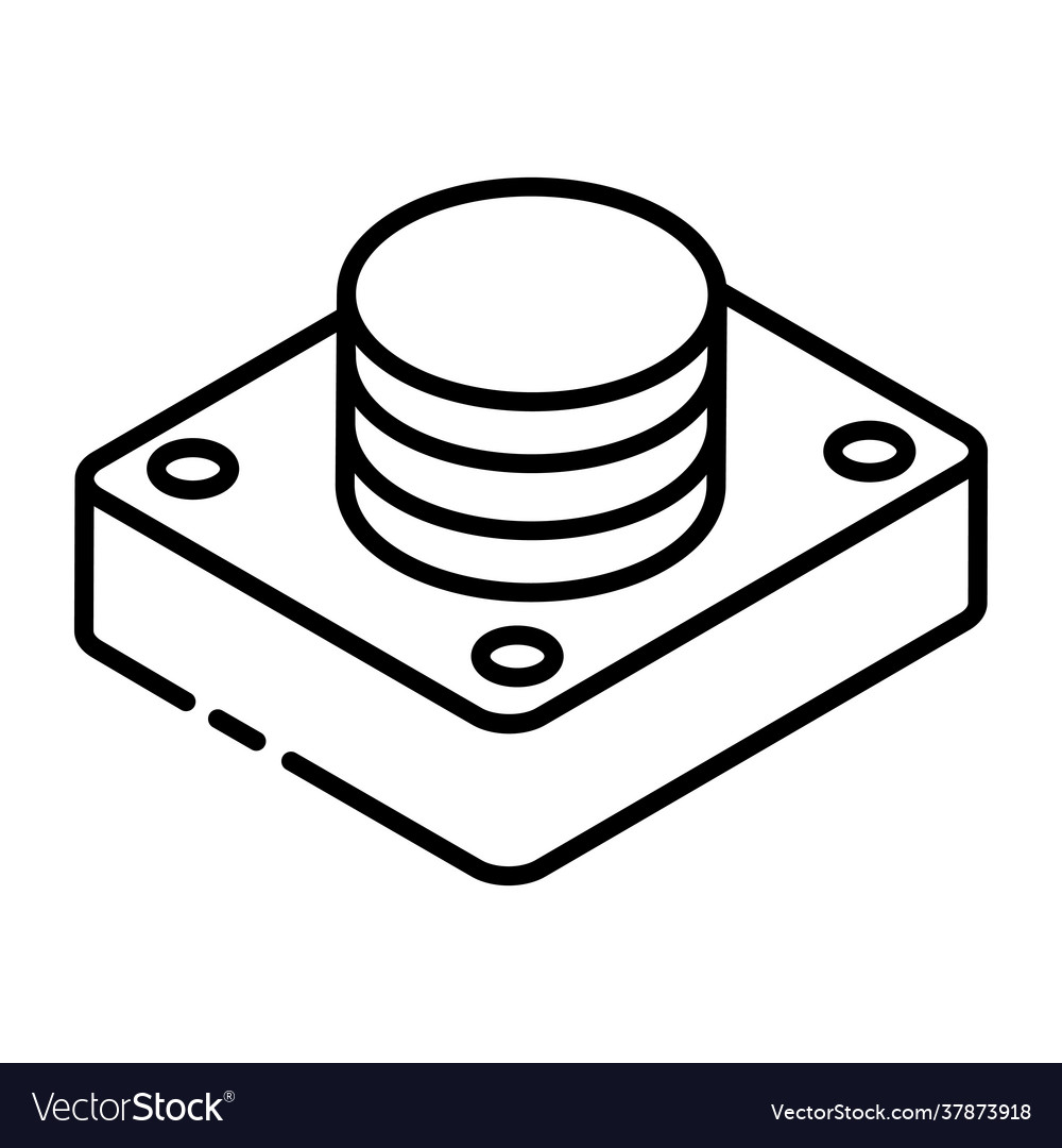 Tactile switch Royalty Free Vector Image - VectorStock