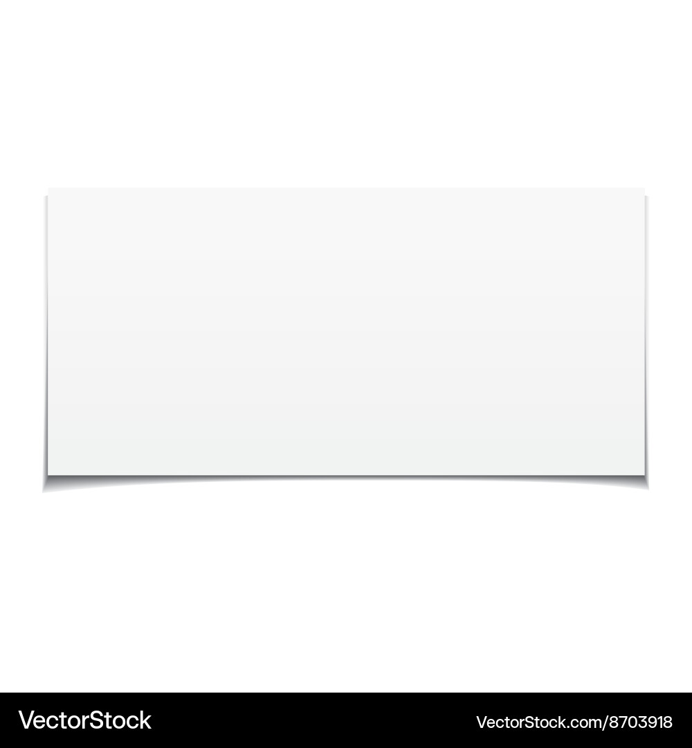 White sheet of paper Royalty Free Vector Image