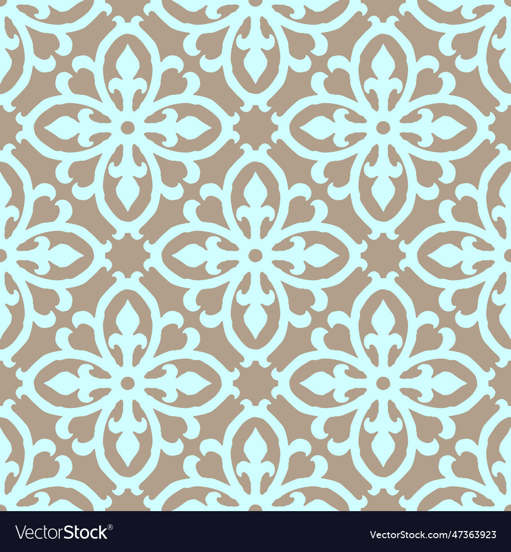Ancient ceramic tile pattern wall or floor Vector Image