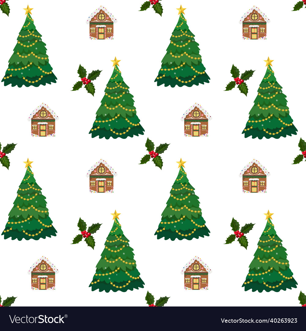 Christmas seamless pattern background Royalty Free Vector