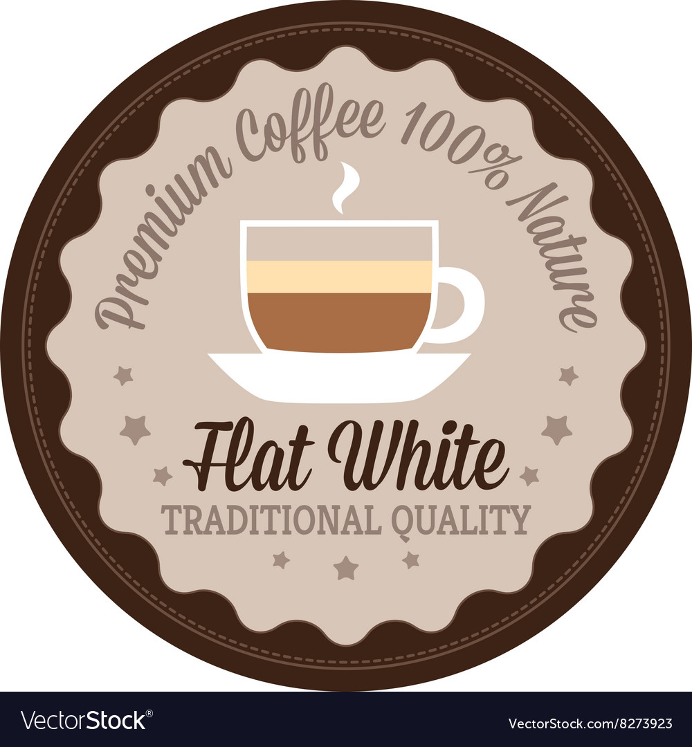 Coffee Label Royalty Free Vector Image VectorStock