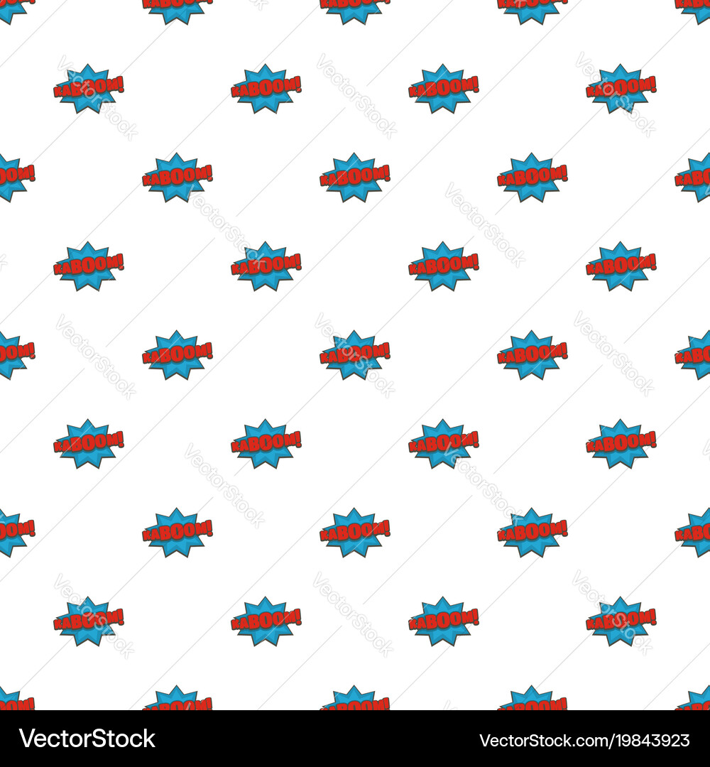 Comic boom kaboom pattern seamless Royalty Free Vector Image