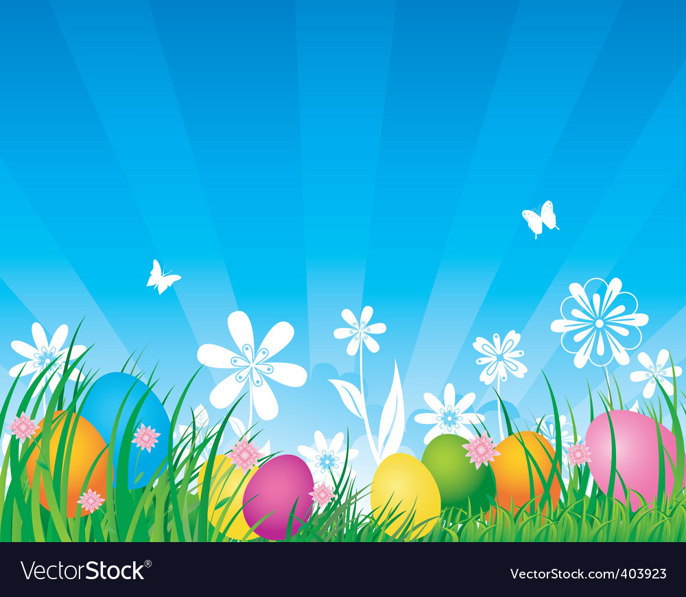 Easter background Royalty Free Vector Image - VectorStock