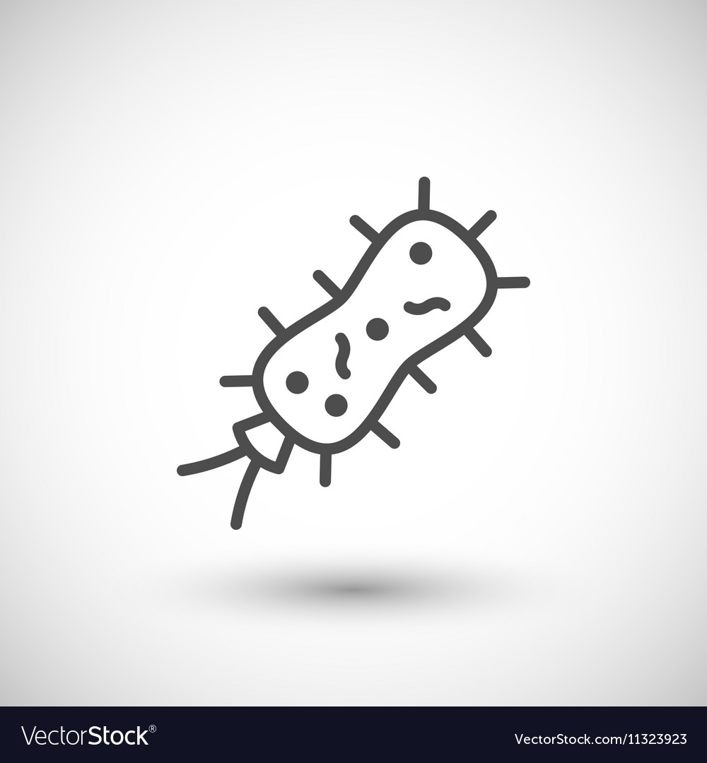 Microbe line icon Royalty Free Vector Image - VectorStock