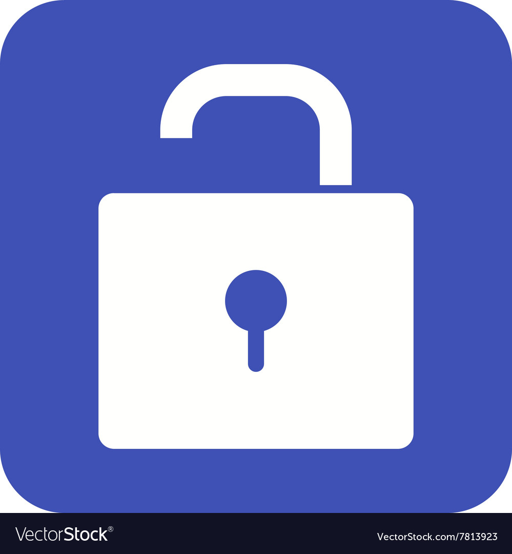 Open lock i Royalty Free Vector Image - VectorStock