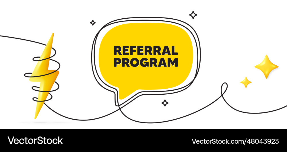 Referral program symbol refer a friend sign Vector Image