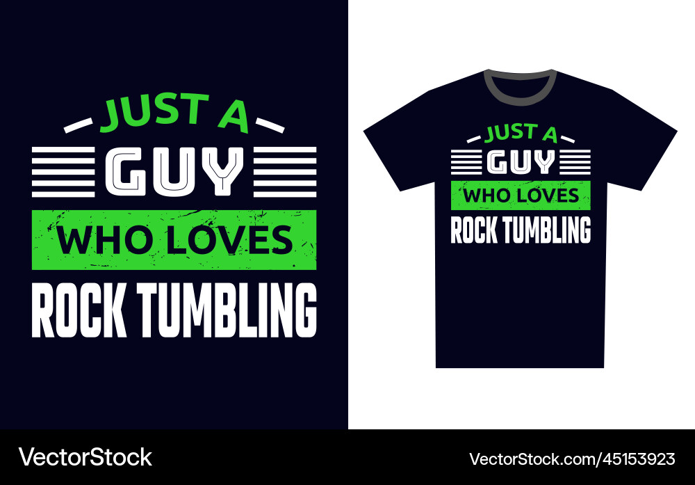 Rock tumbling t shirt design template Royalty Free Vector