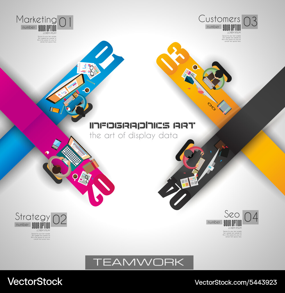 Teamworkinfo Royalty Free Vector Image - VectorStock