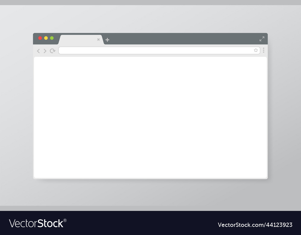 Web browser screen on computer Royalty Free Vector Image