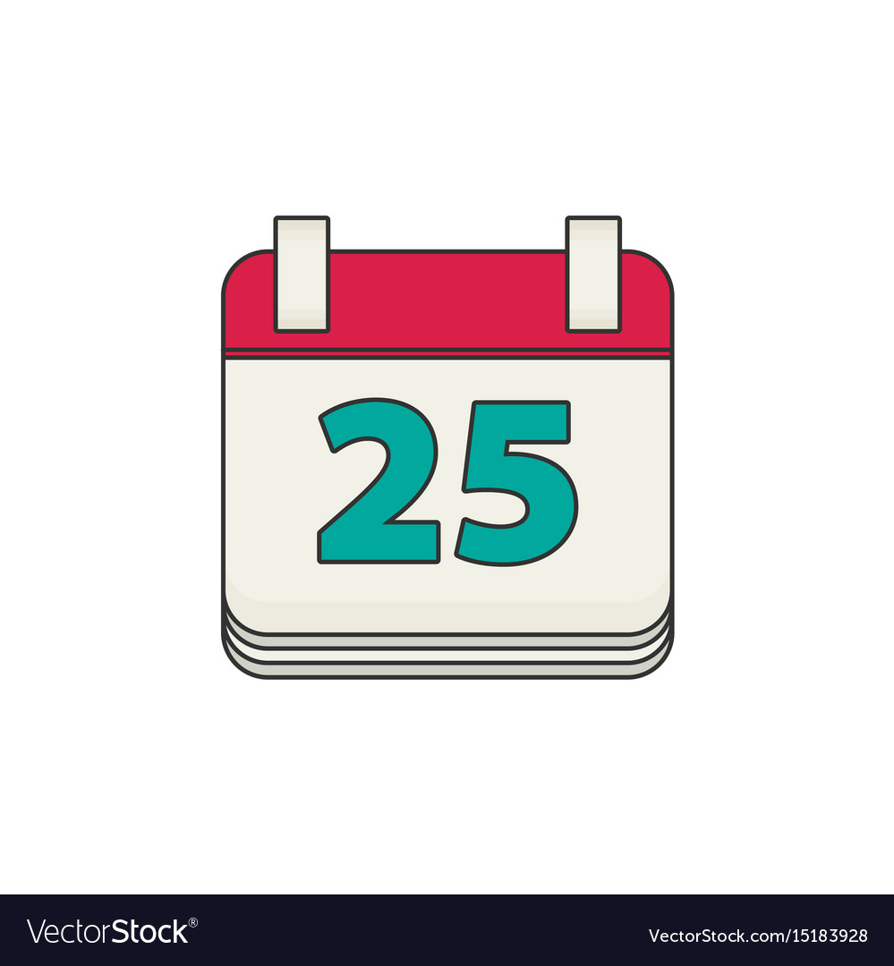 Calendar flat Royalty Free Vector Image - VectorStock