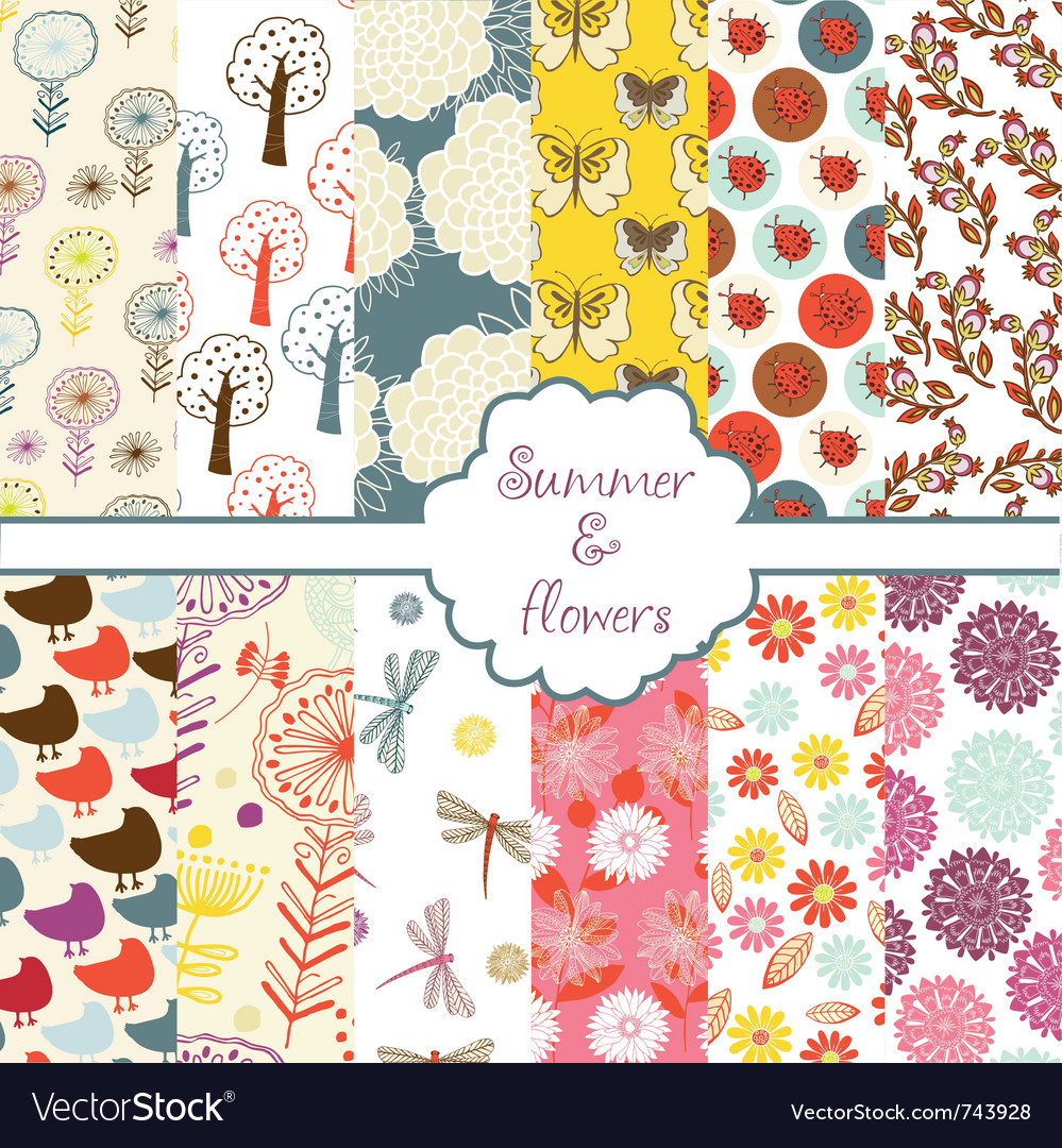 Classic patterns Royalty Free Vector Image - VectorStock