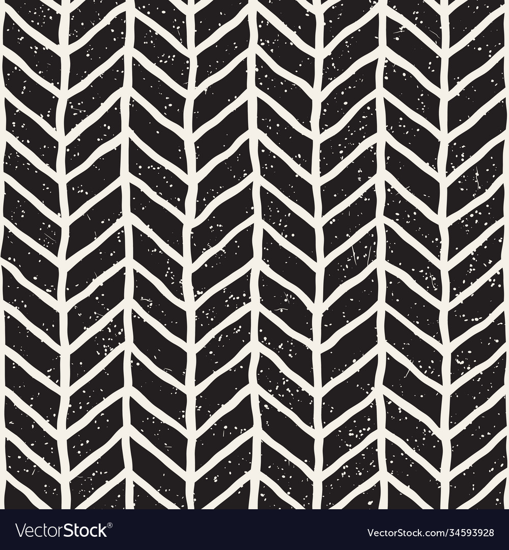 Hand-drawn lines geometric seamless pattern Vector Image