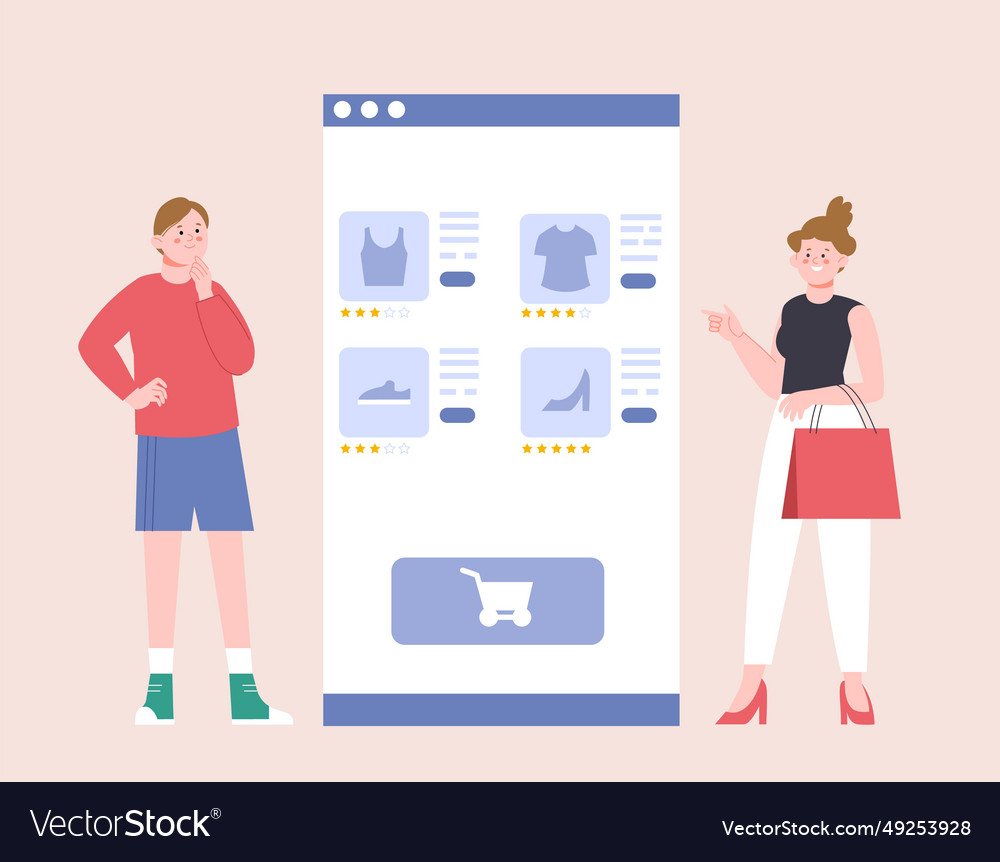 Online store review and looking feedback for items