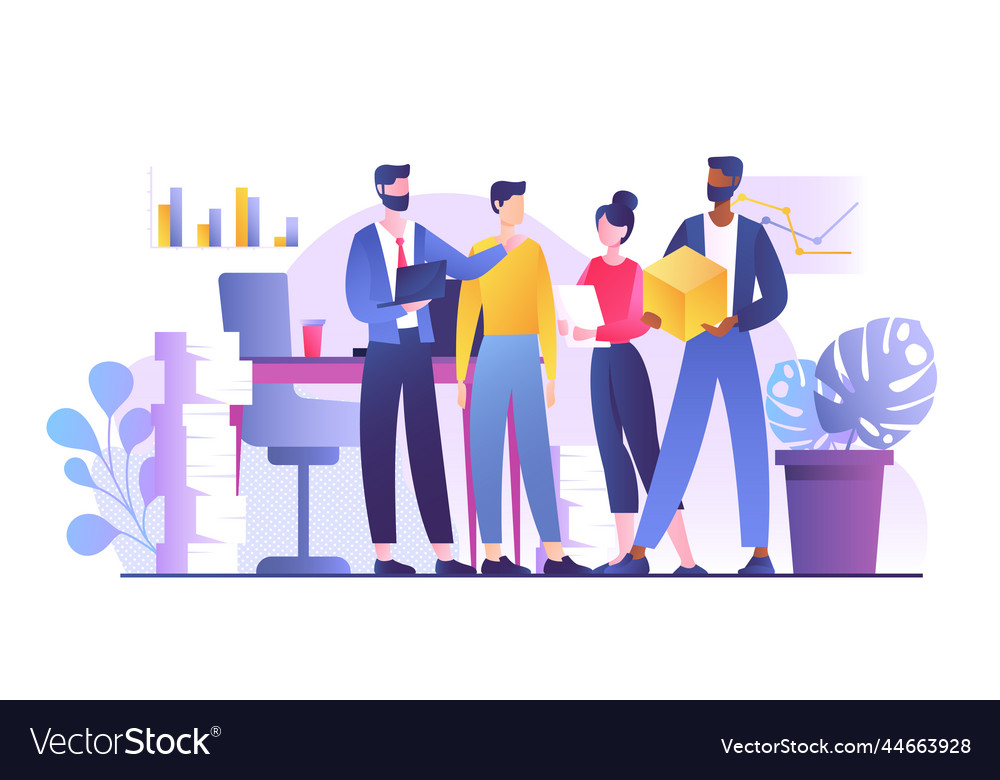 People in office Royalty Free Vector Image - VectorStock