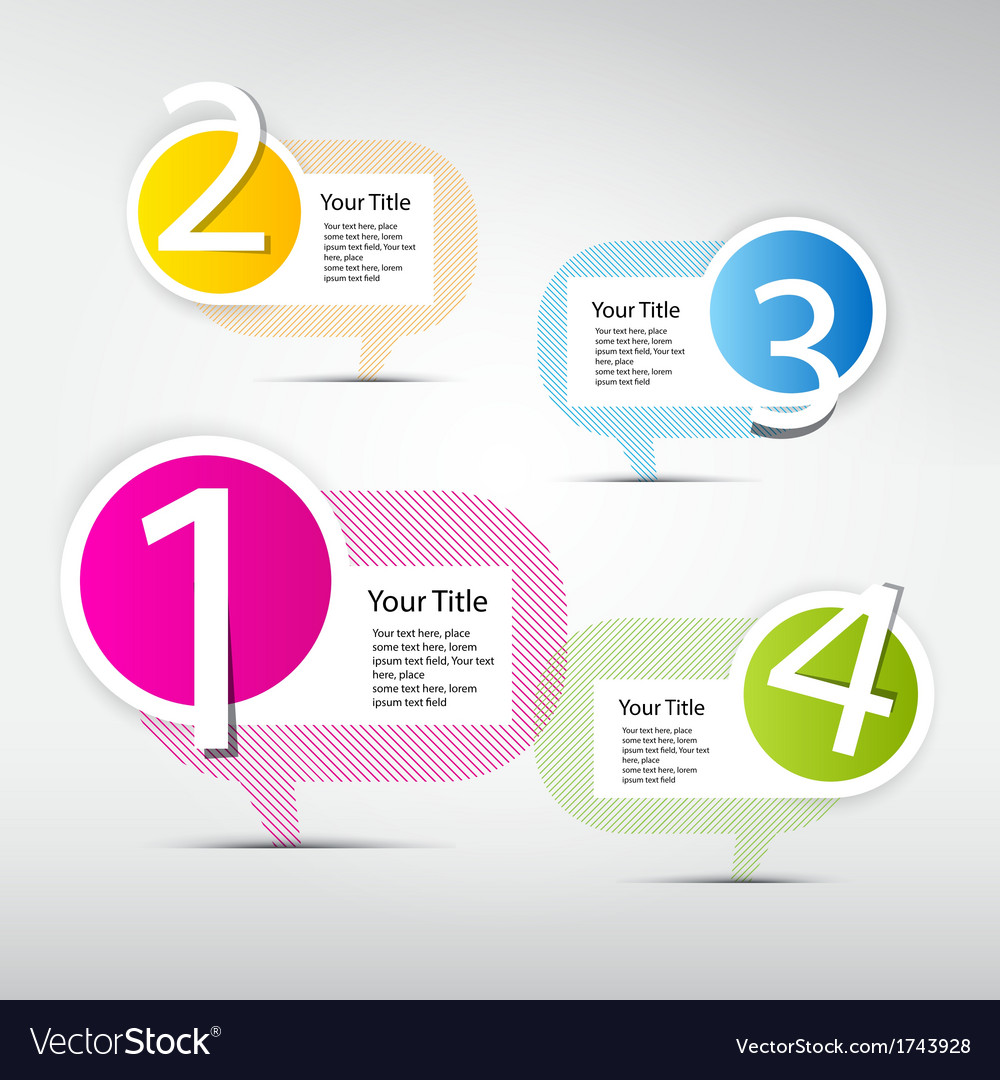 Progress steps for tutorial infographics Vector Image