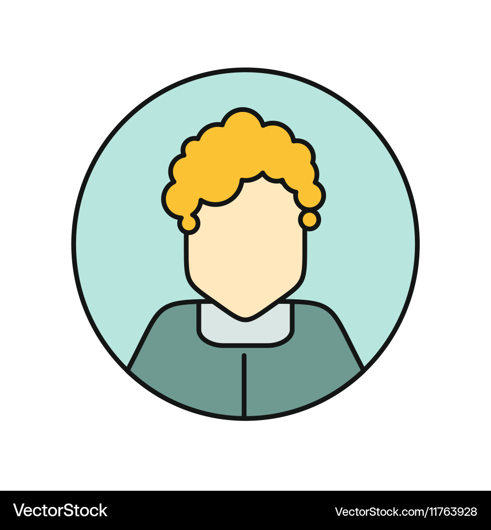 Young woman private avatar icon Royalty Free Vector Image