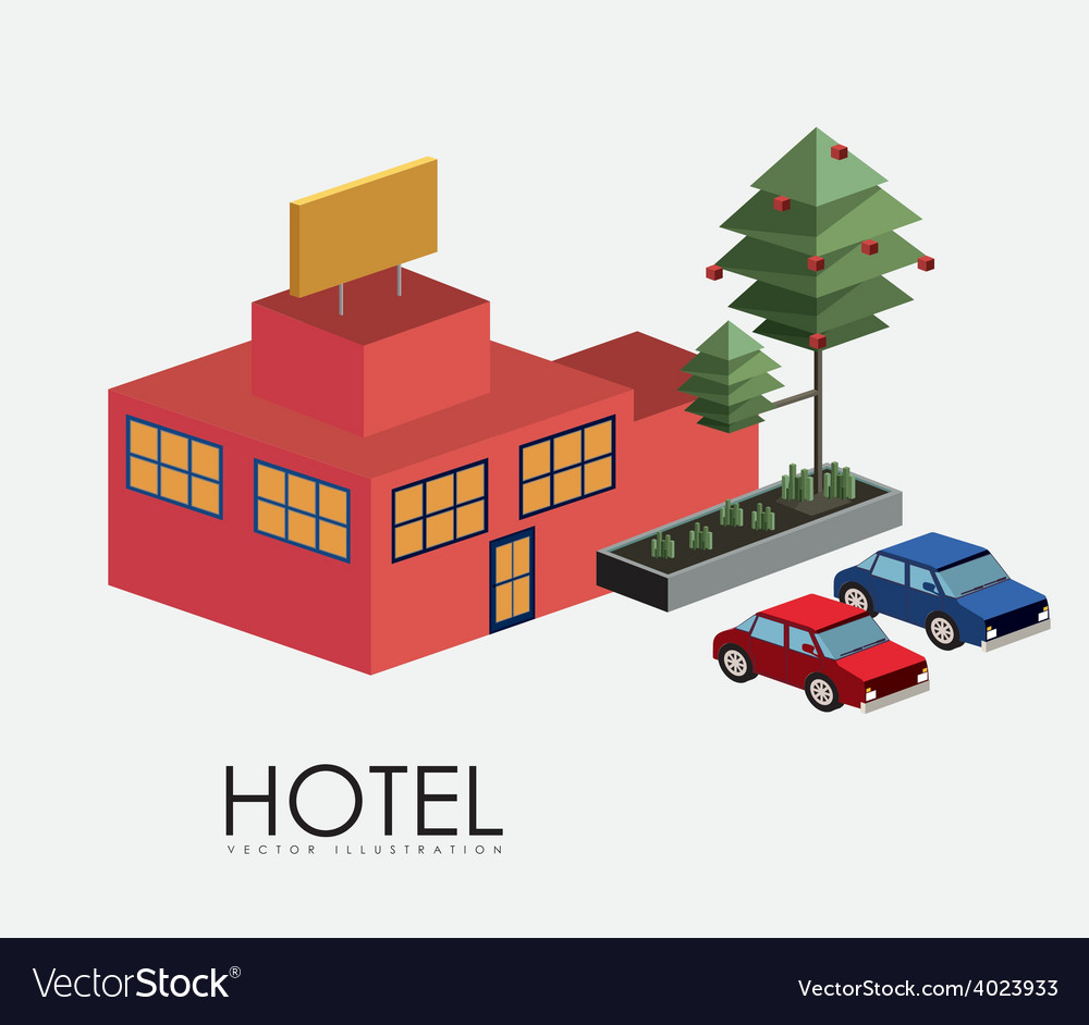 Hotel device design Royalty Free Vector Image - VectorStock