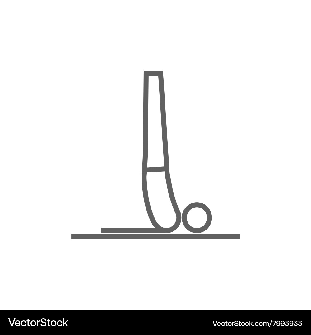 Man practicing yoga line icon Royalty Free Vector Image