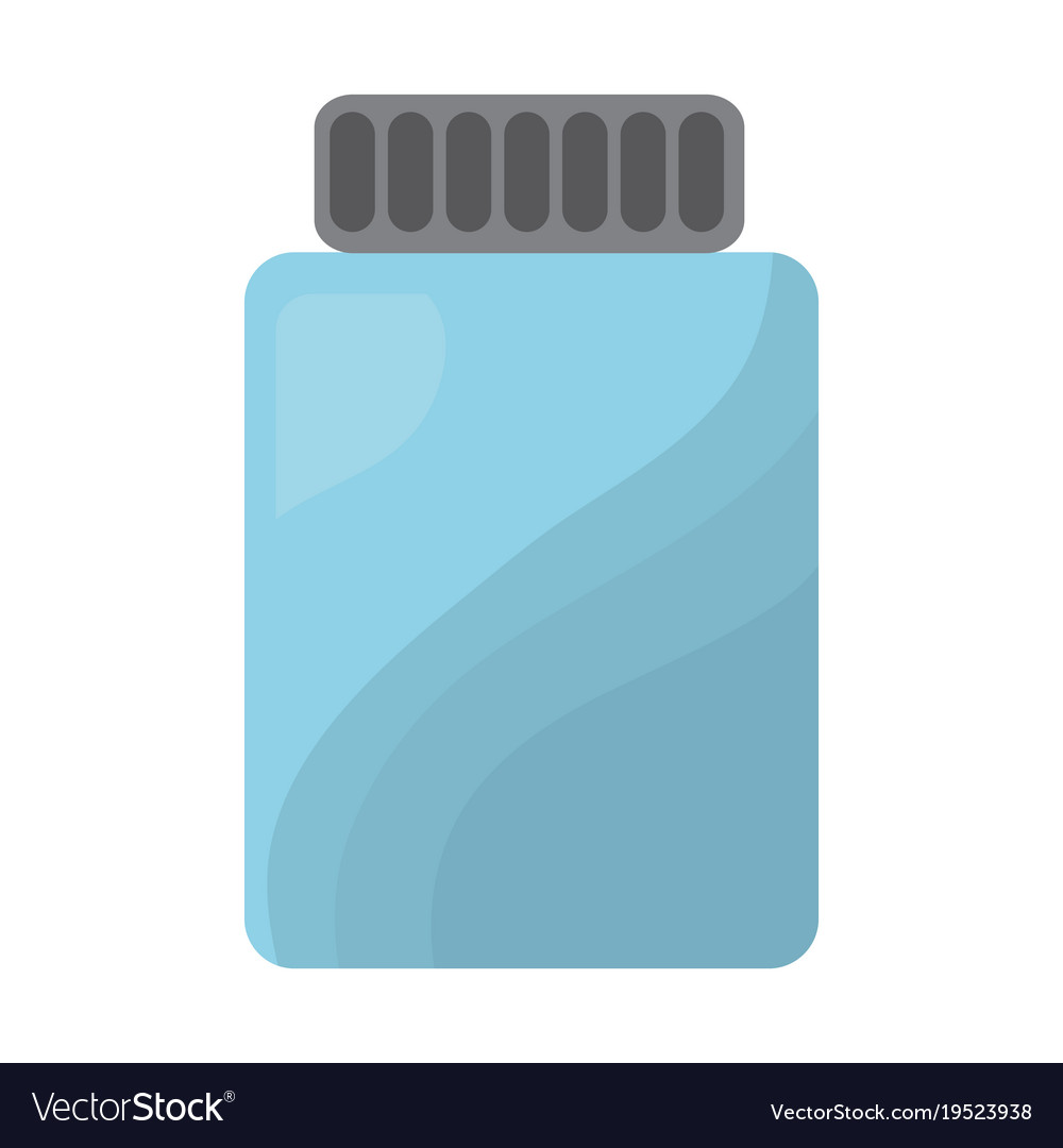 Bottle empty container plastic icon Royalty Free Vector