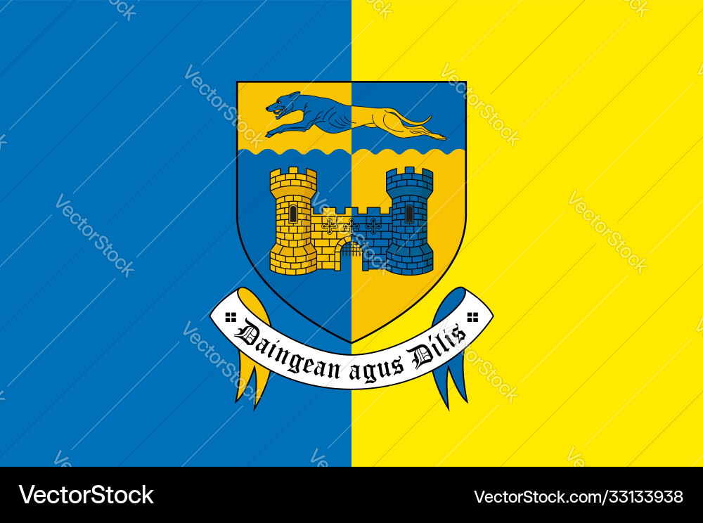 Flag county longford in ireland Royalty Free Vector Image