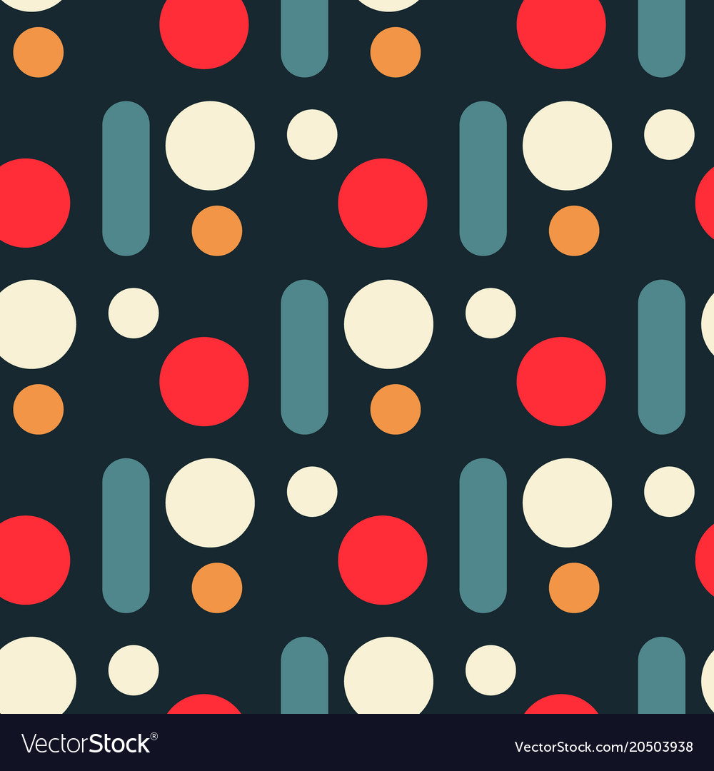 Regular circular seamless pattern Royalty Free Vector Image