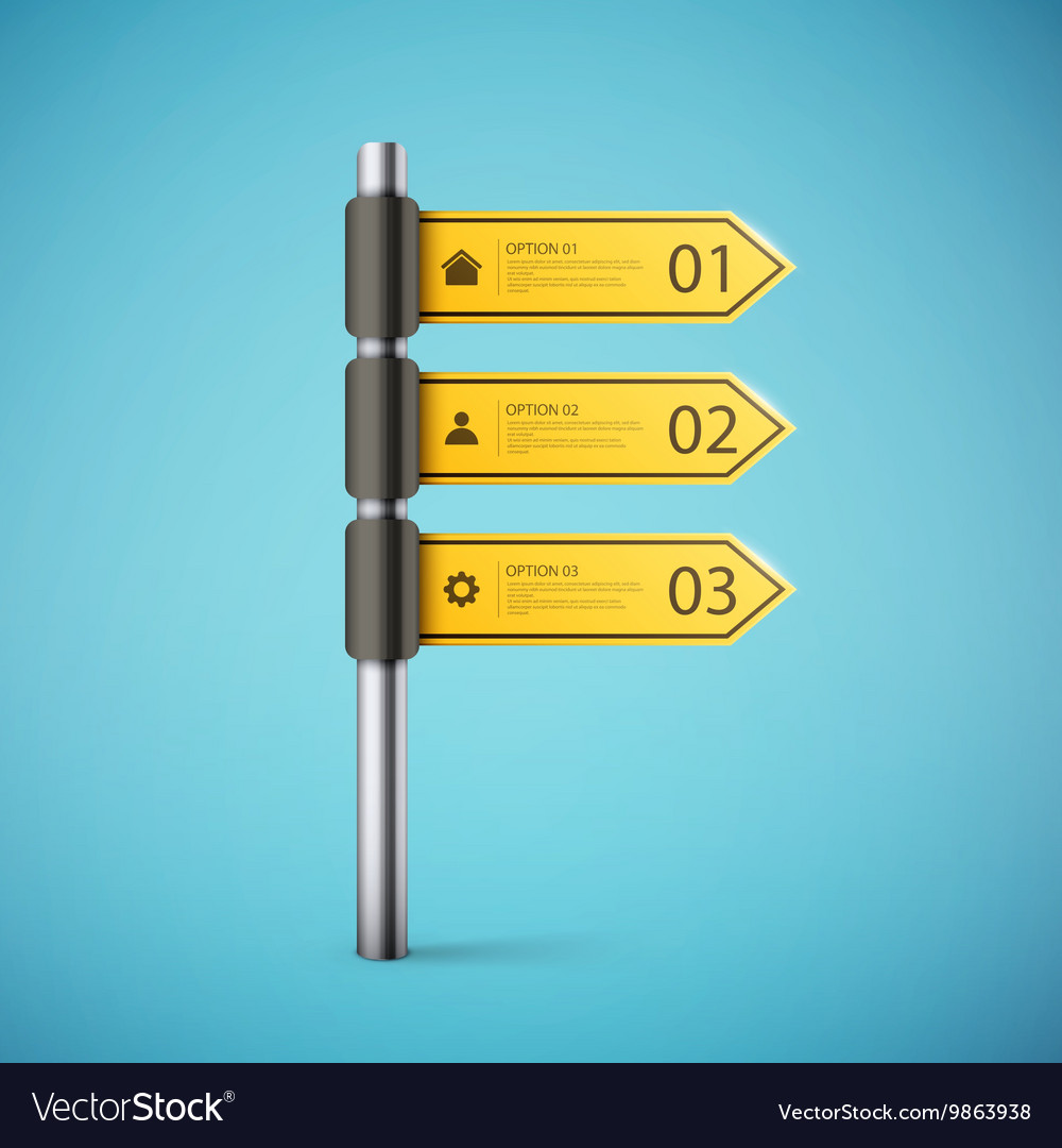 Road sign Royalty Free Vector Image - VectorStock