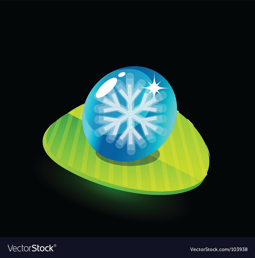 Snow flake Royalty Free Vector Image - VectorStock