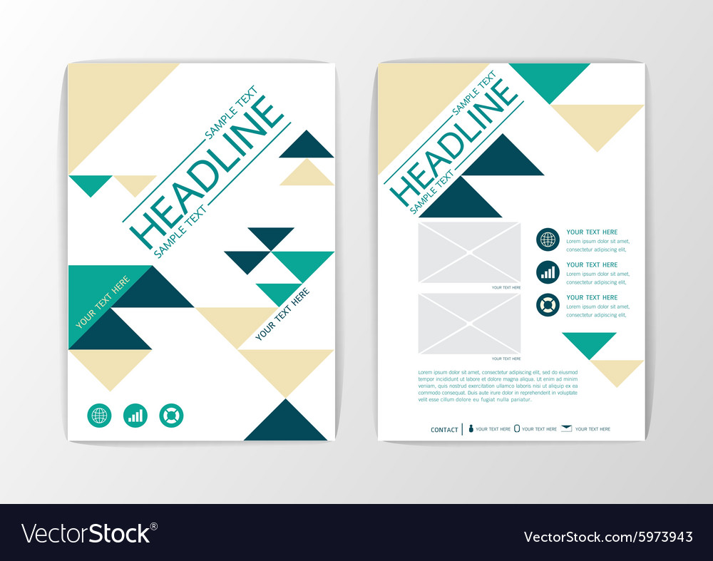 A4 abstract background triangle design Royalty Free Vector