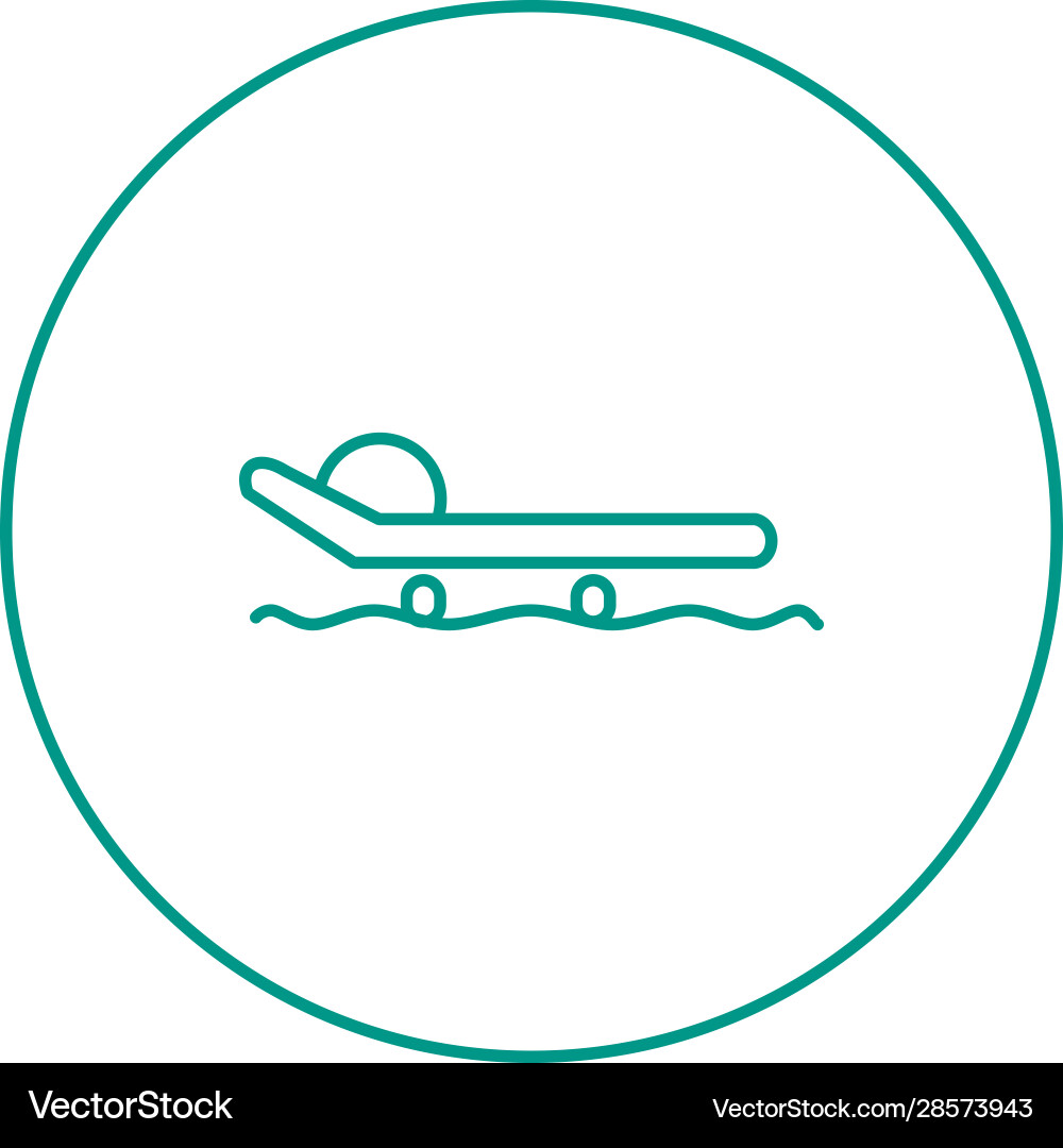 Beautiful sled line icon Royalty Free Vector Image
