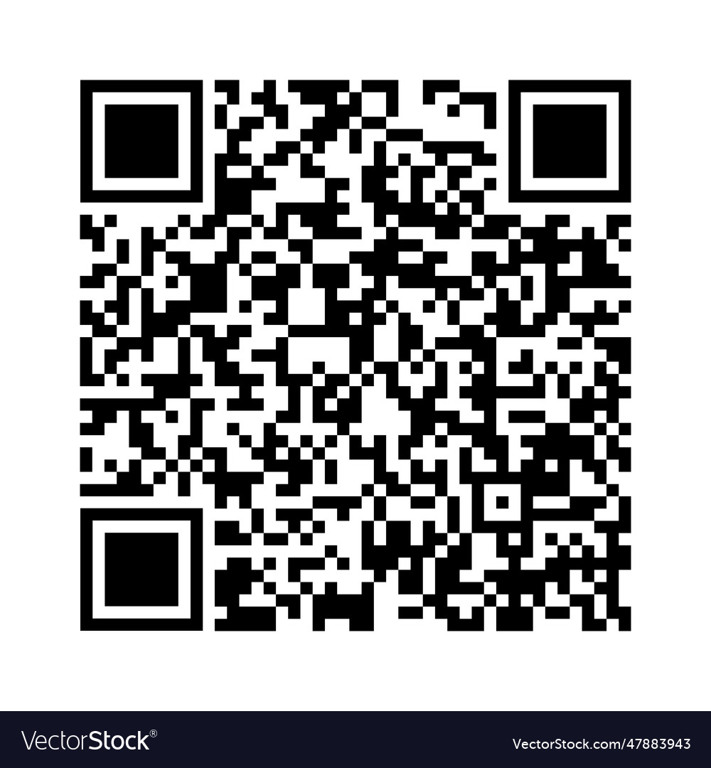 Black white qr code quick response code Royalty Free Vector