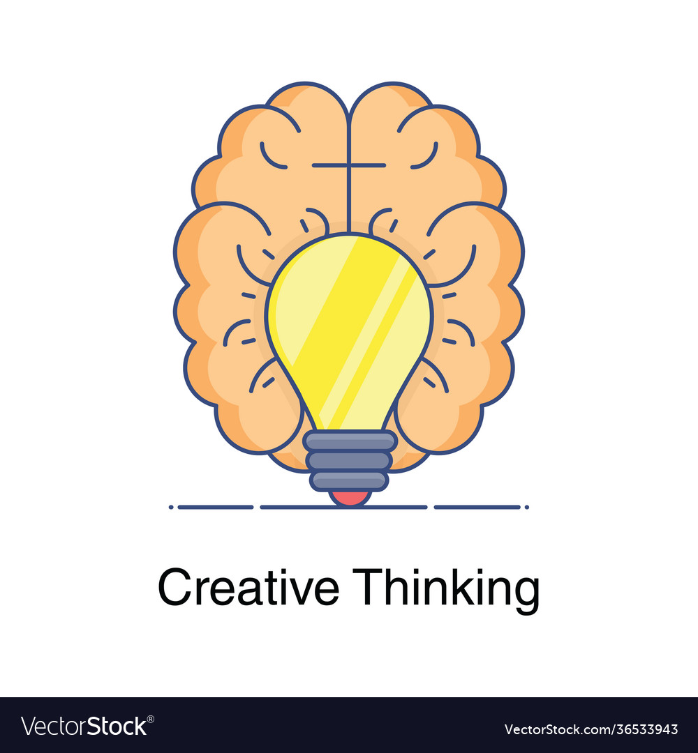 Creative thinking Royalty Free Vector Image - VectorStock