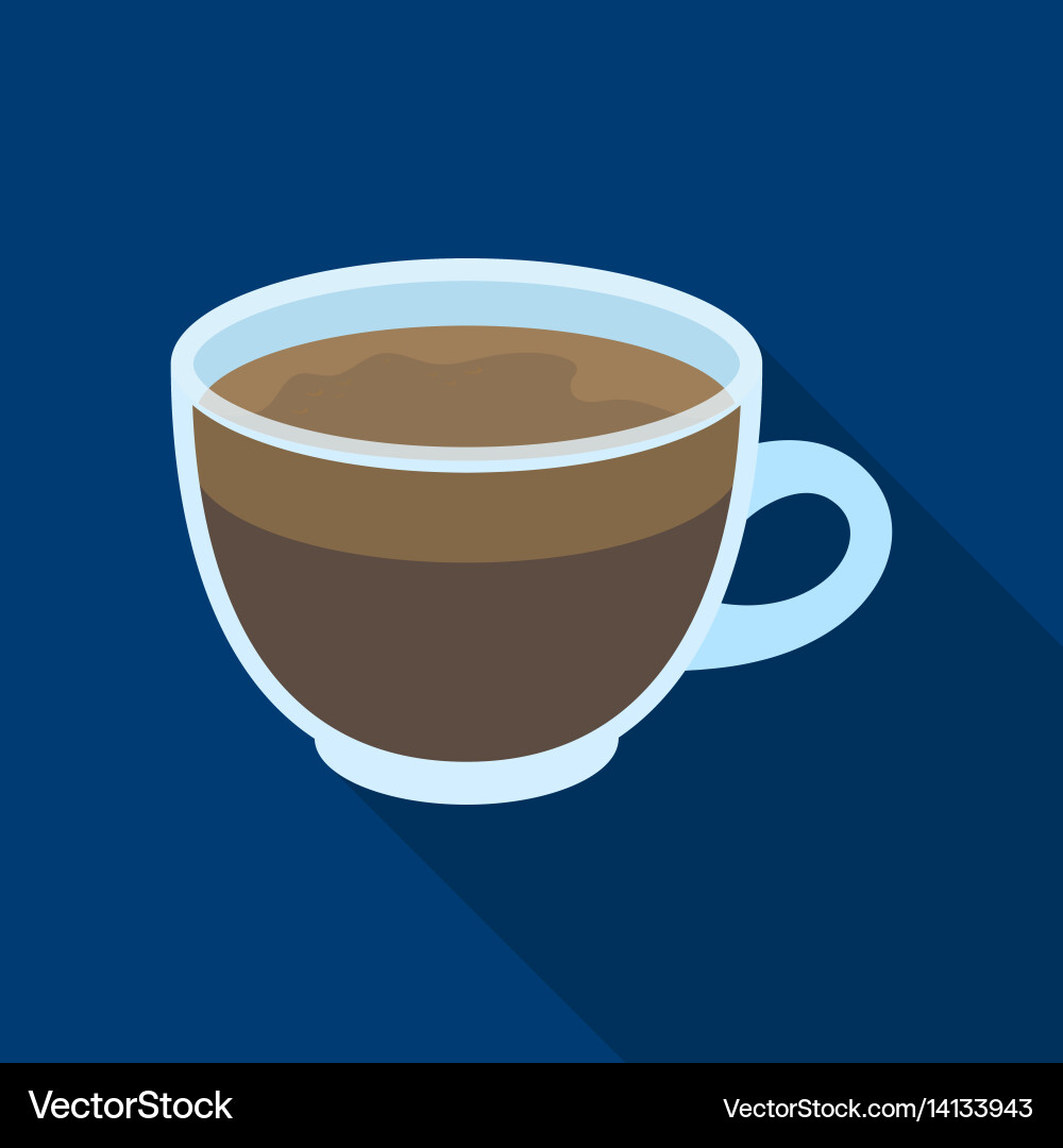 Espresso coffeedifferent types of coffee single Vector Image
