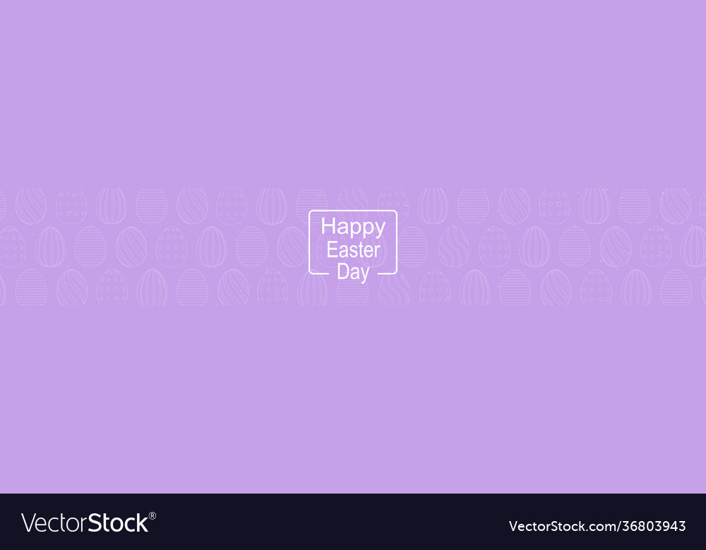 Purple easter background with holiday elements Vector Image